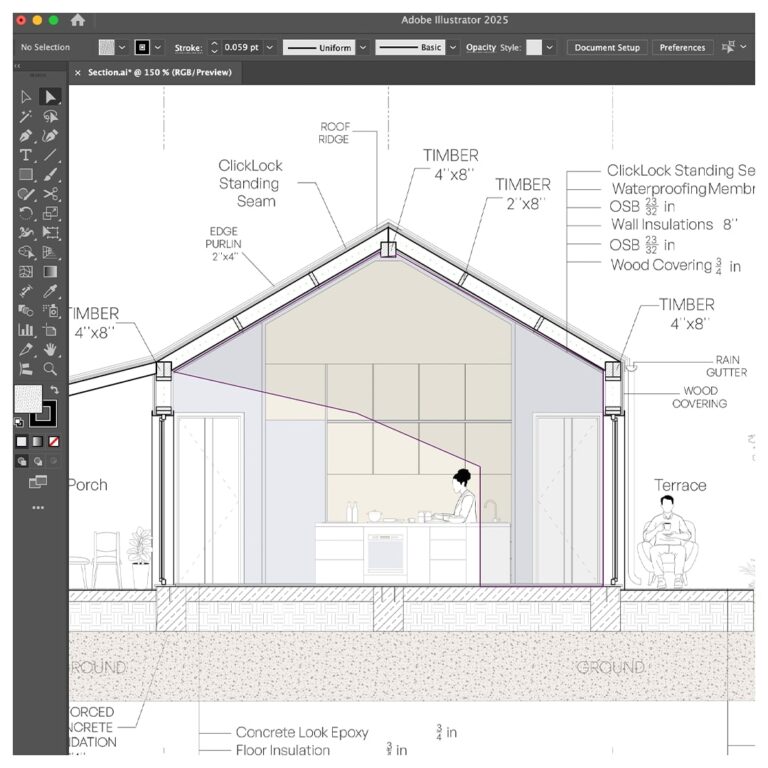 Technical Style Drawings – Architecture Candy
